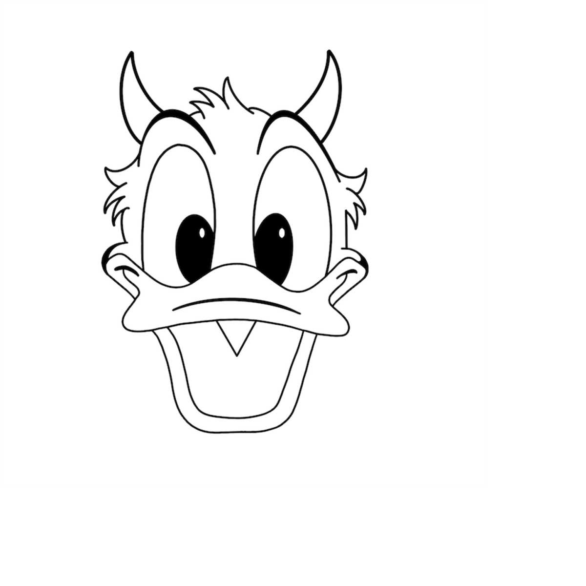 Devil Donald Duck Digital Files - SVG/PDF/PNG/Jpeg - Hallowe - Inspire ...