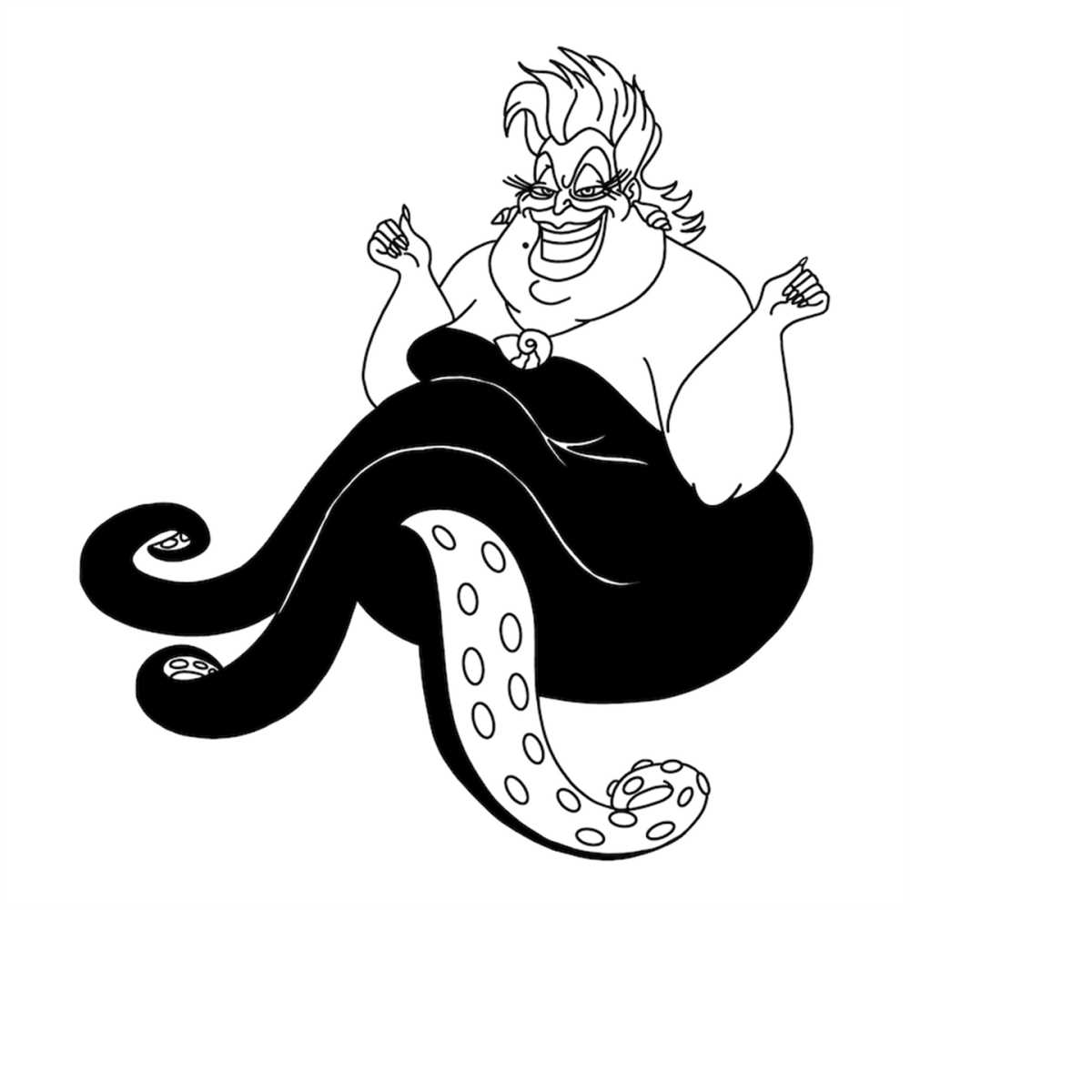 Ursula (The Little Mermaid) Digital Files - SVG/PDF/PNG/Jpeg - Inspire ...