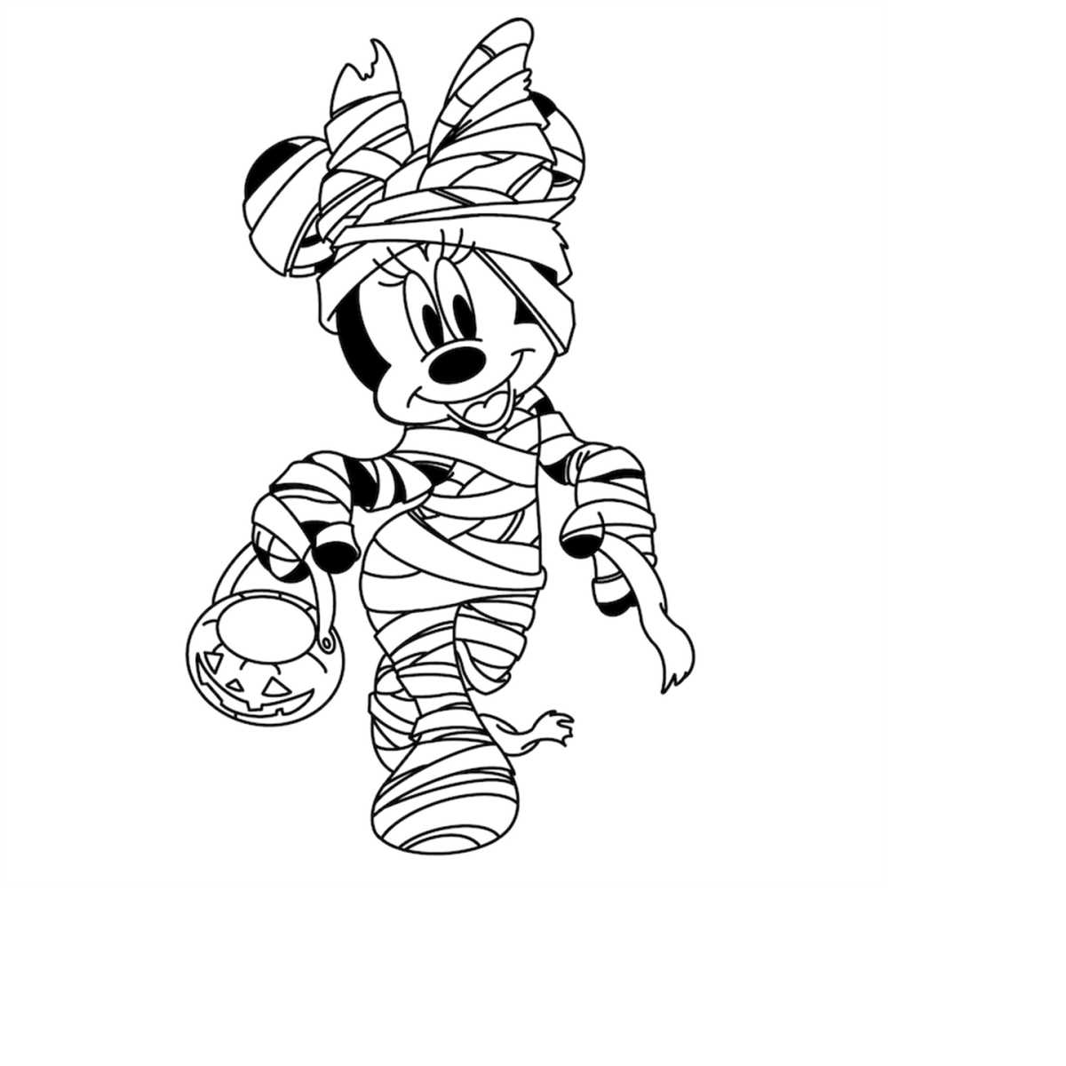 Halloween Minnie Mouse Mummy Digital Files - SVG/PNG/PDF/Jpe - Inspire ...