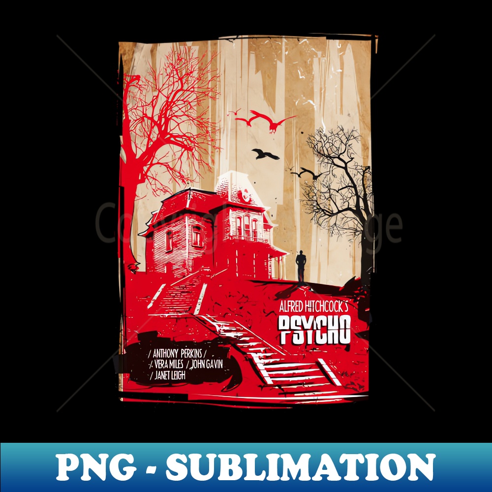 Psycho Art Movie Inspired - PNG Transparent Digital Download | Inspire ...