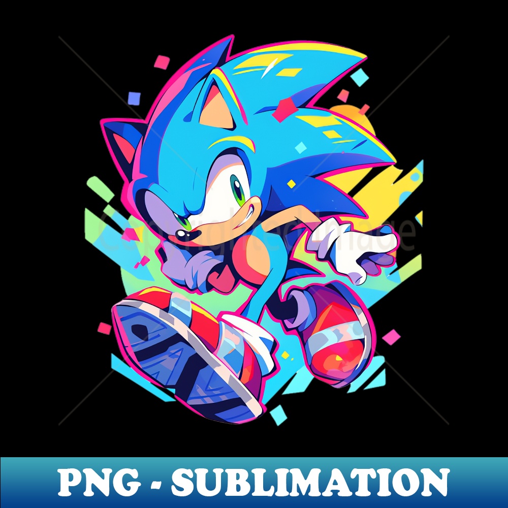 Sublimation Digital Download - Sonic the Hedgehog - Vibrant | Inspire ...