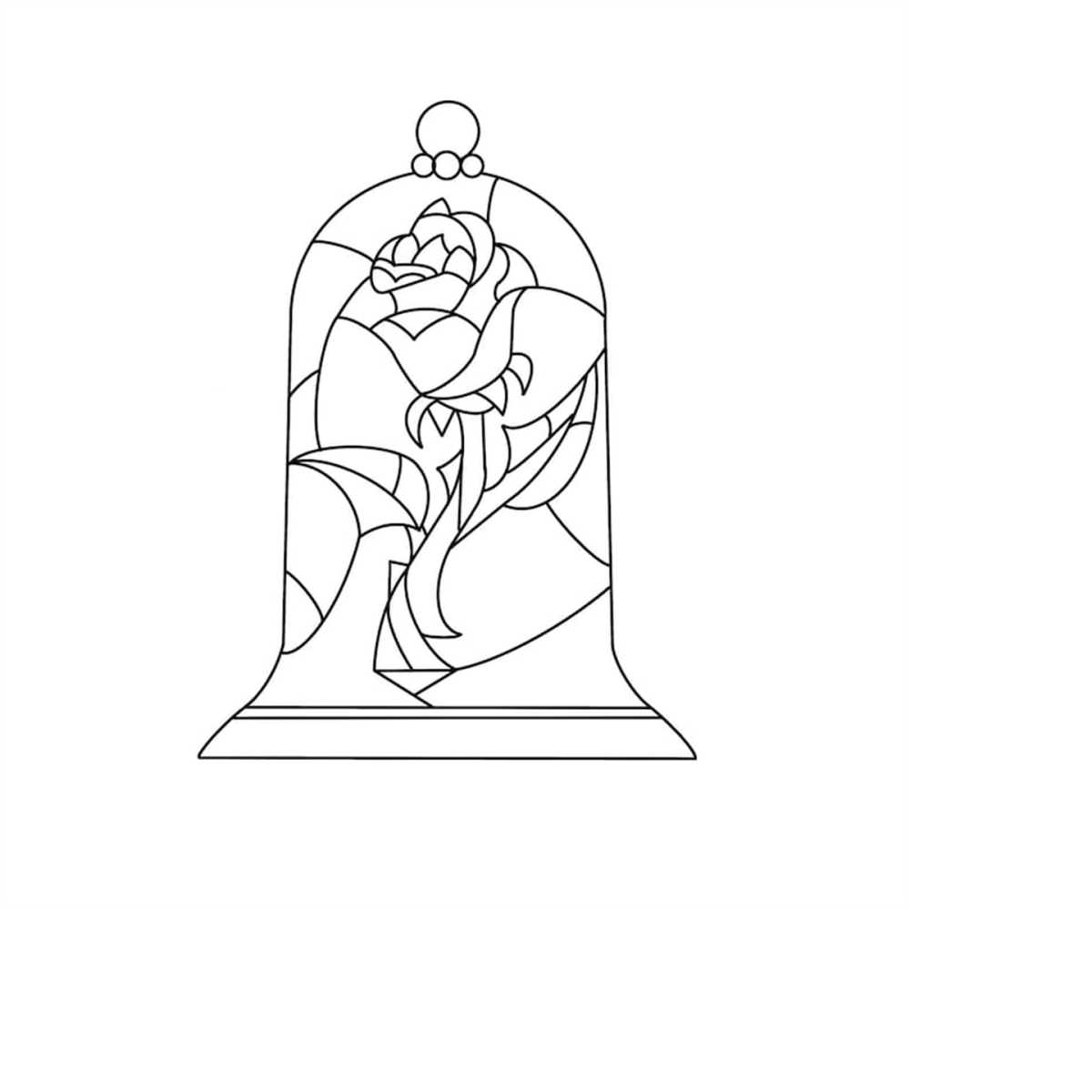 Enchanted Rose - Beauty and the Beast SVG/PNG/PDF/Jpeg Digit | Inspire ...