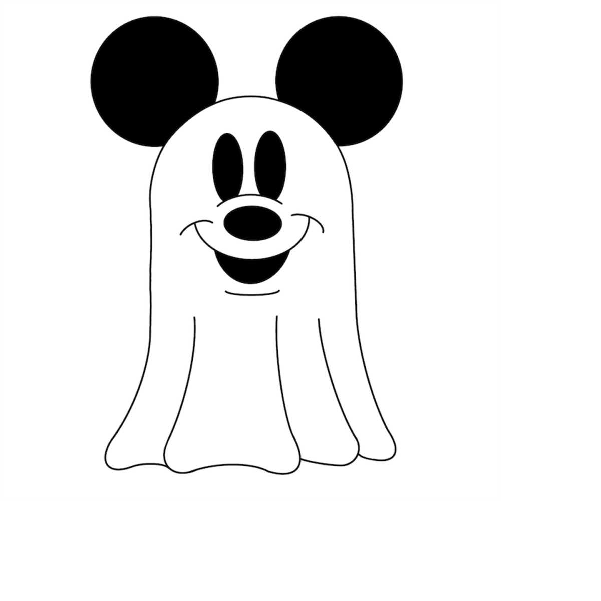 Halloween - Mickey Mouse Ghost Digital Files - SVG/PNG/PDF/J - Inspire ...
