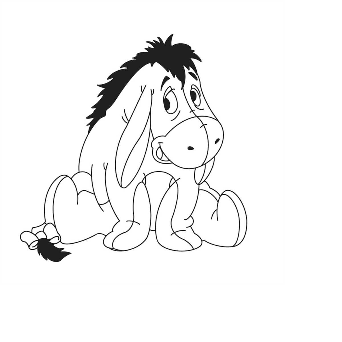 Eeyore SVG/PDF/PNG/Jpeg Digital Files - Inspire Uplift