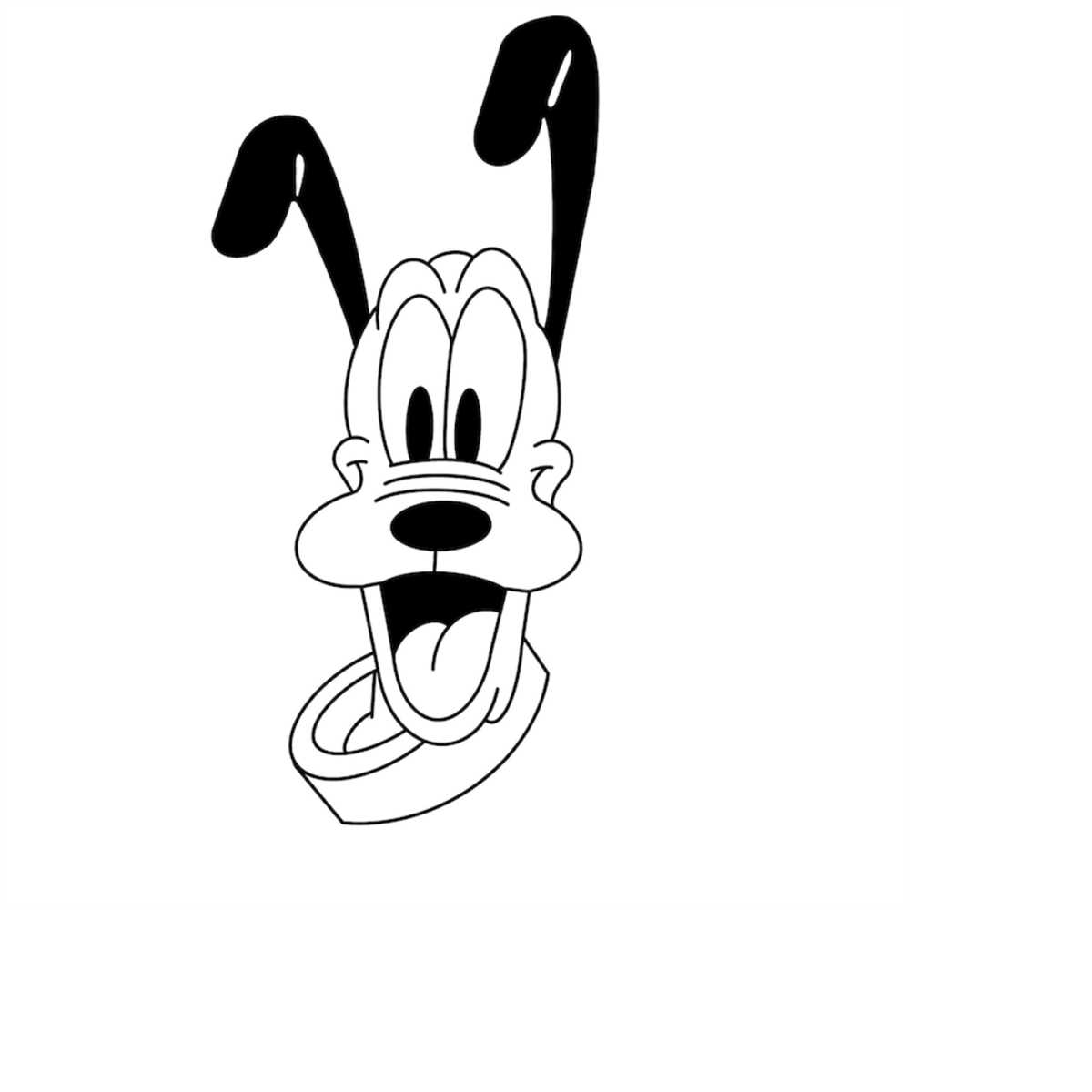 Pluto Face SVG File - Inspire Uplift