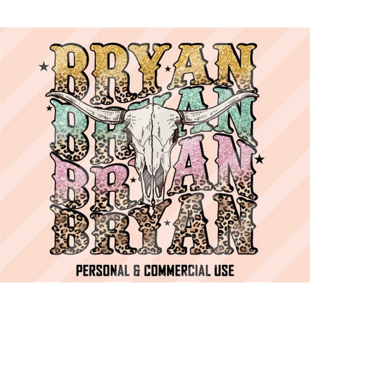 Bryan PNG, Bryan Bull Skull Png, Western Sublimation Designs | Inspire ...
