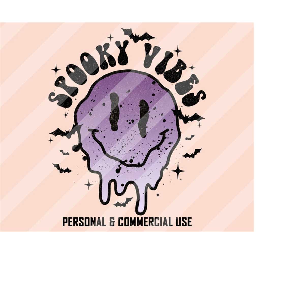 Spooky Vibes PNG, Halloween Sublimation Designs, Smiley Face | Inspire ...