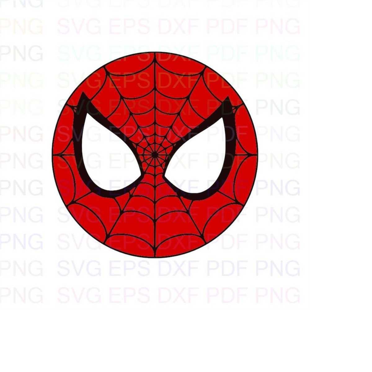 Spider_Man_Face_Circle Svg Dxf Eps Pdf Png, Cricut, Cutting - Inspire ...