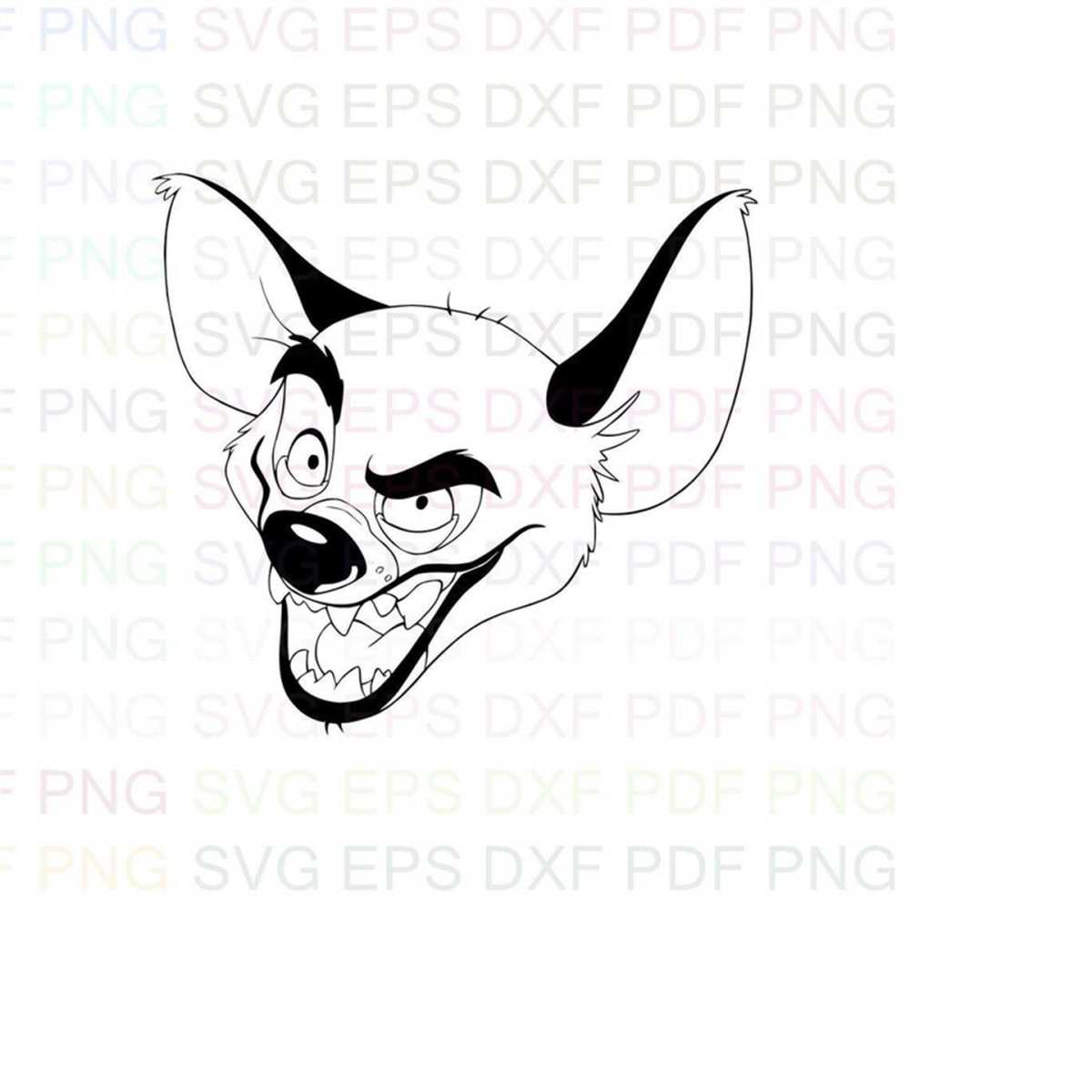 banzai_The_Lion_King_2 Outline Svg Dxf Eps Pdf Png, Cricut, - Inspire ...