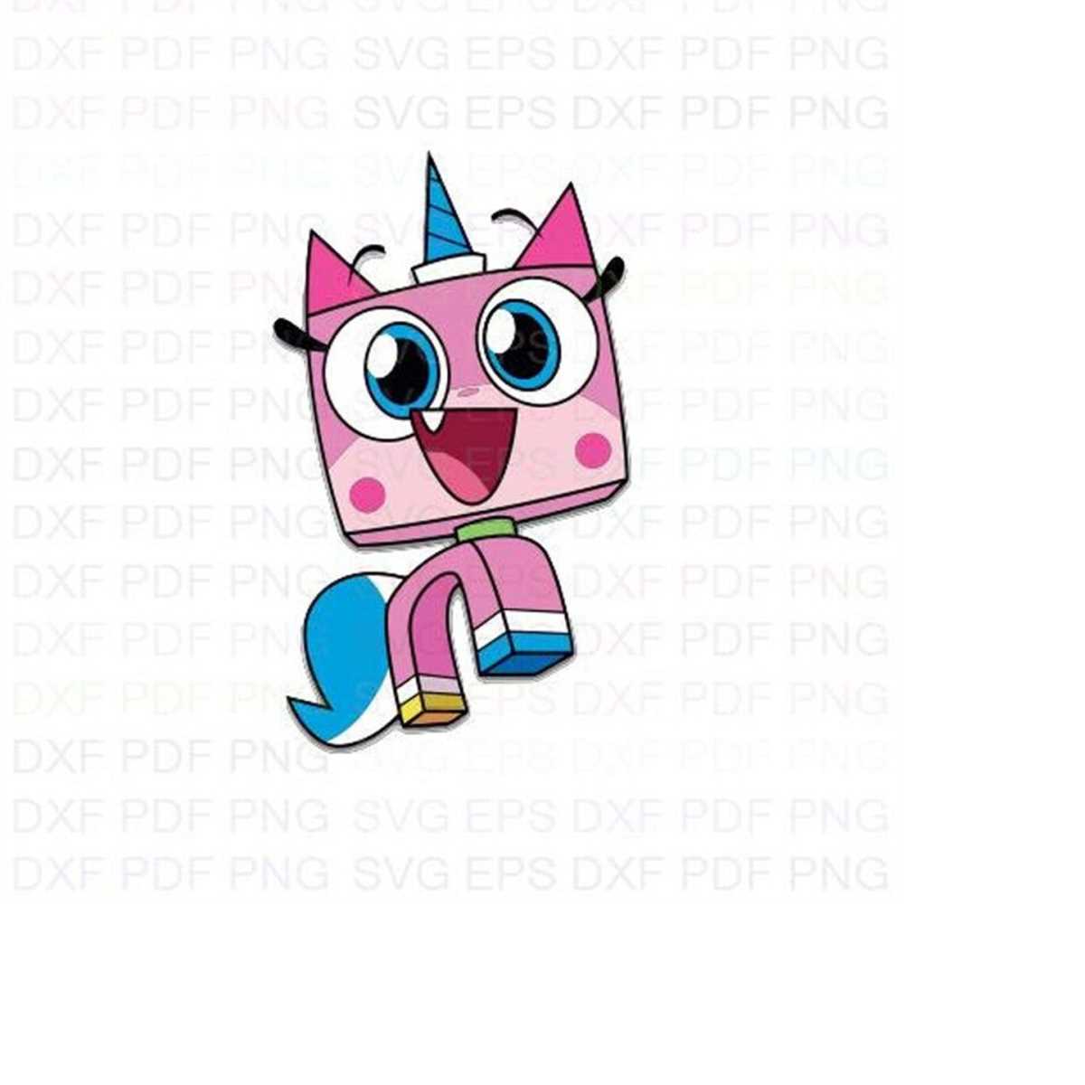Unikitty_2 Svg Dxf Eps Pdf Png, Cricut, Cutting file, Vector - Inspire ...