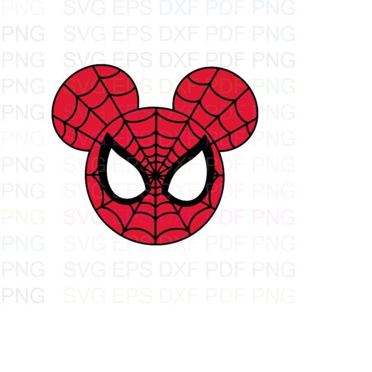 Spider_Man_Mickey_Mouse_Circle Svg Dxf Eps Pdf Png, Cricut, - Inspire ...
