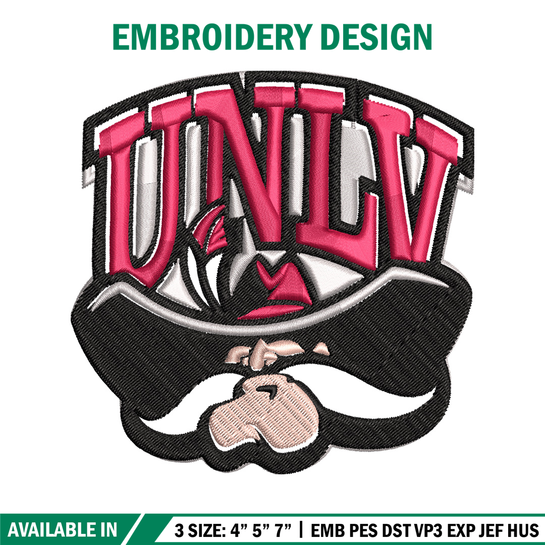 UNLV Rebels embroidery design, UNLV Rebels embroidery, logo | Inspire ...