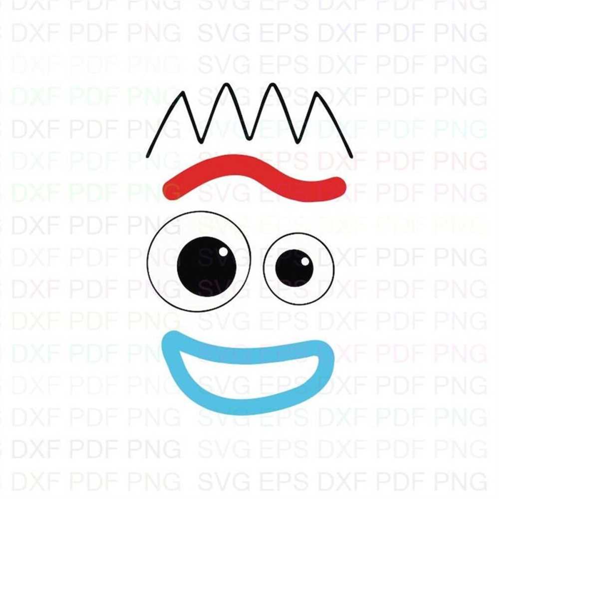 Forky_face_smiley_2_Toy_Story Svg Dxf Eps Pdf Png, Cricut, C - Inspire Uplift