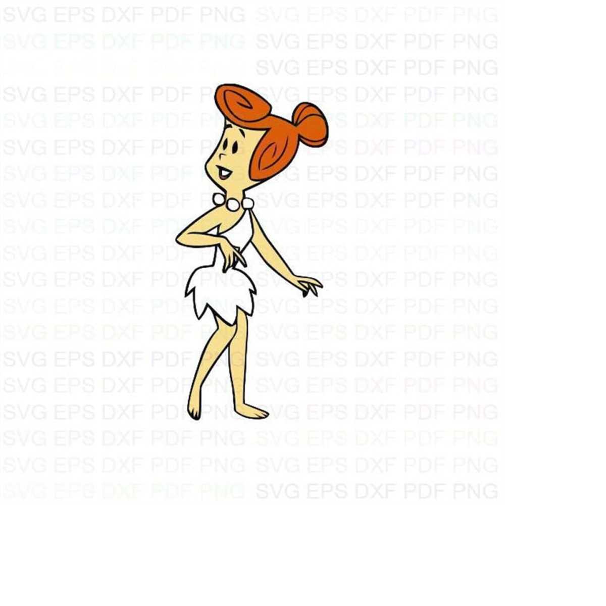 Wilma_Flintstone_The_Flintstones Svg Dxf Eps Pdf Png, Cricut - Inspire ...