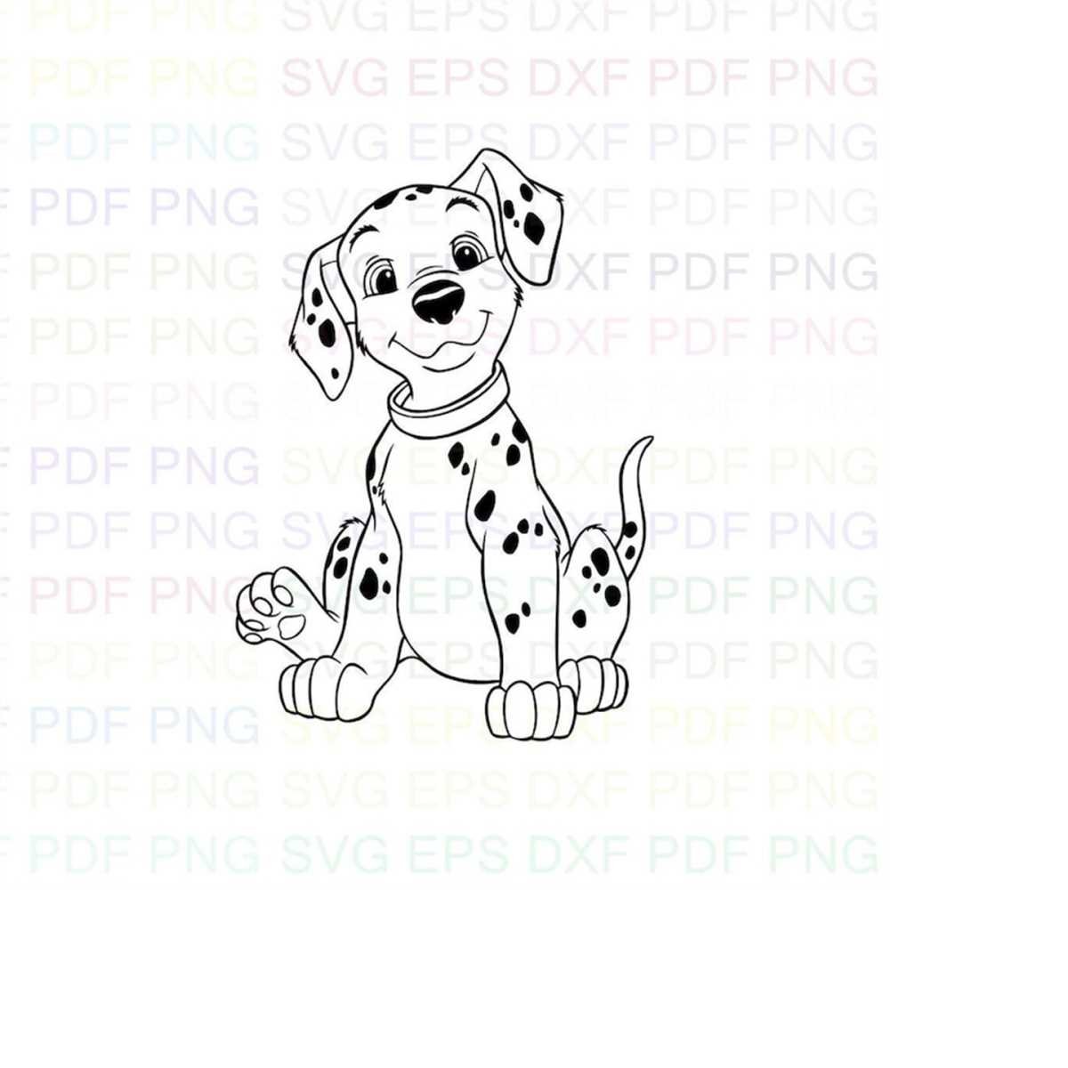101_Dalmations_009 Outline Svg Dxf Eps Pdf Png, Cricut, Cutt - Inspire ...