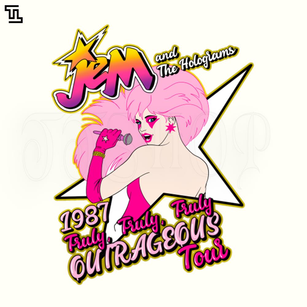 Jem Outrageous 1987 Cartoon PNG | Inspire Uplift