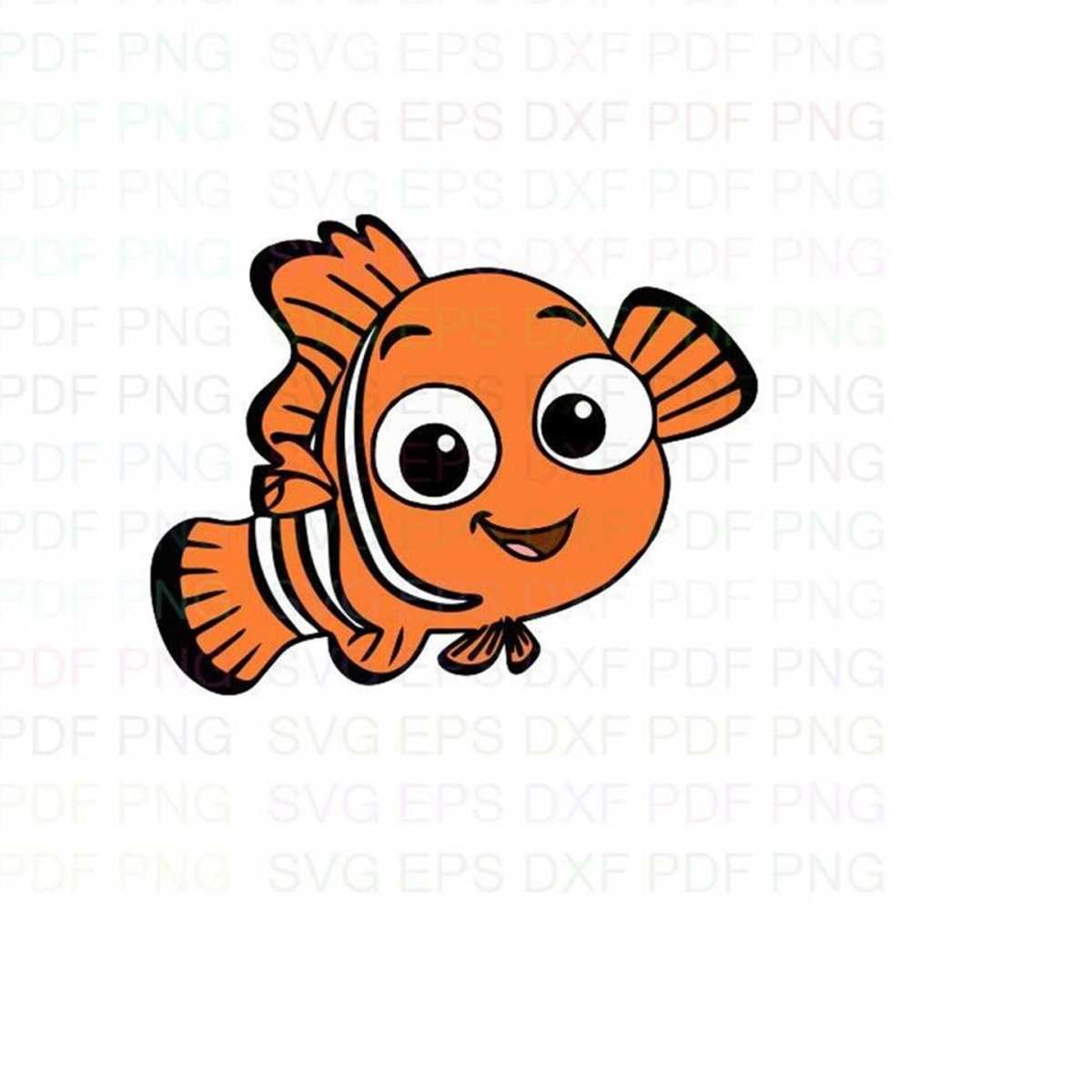 Finding_Nemo Svg Dxf Eps Pdf Png, Cricut, Cutting file, Vect - Inspire ...
