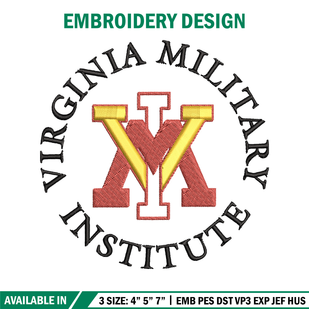 VMI Keydets embroidery design, VMI Keydets embroidery, logo | Inspire ...