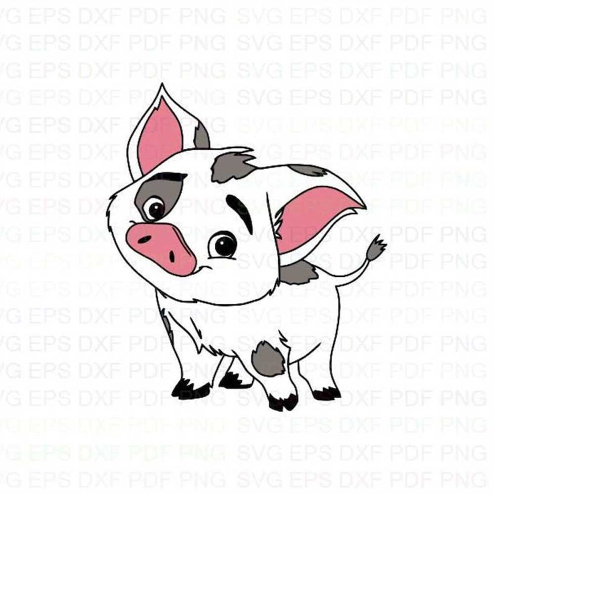 Pua_Moana Svg Dxf Eps Pdf Png, Cricut, Cutting file, Vector, - Inspire ...