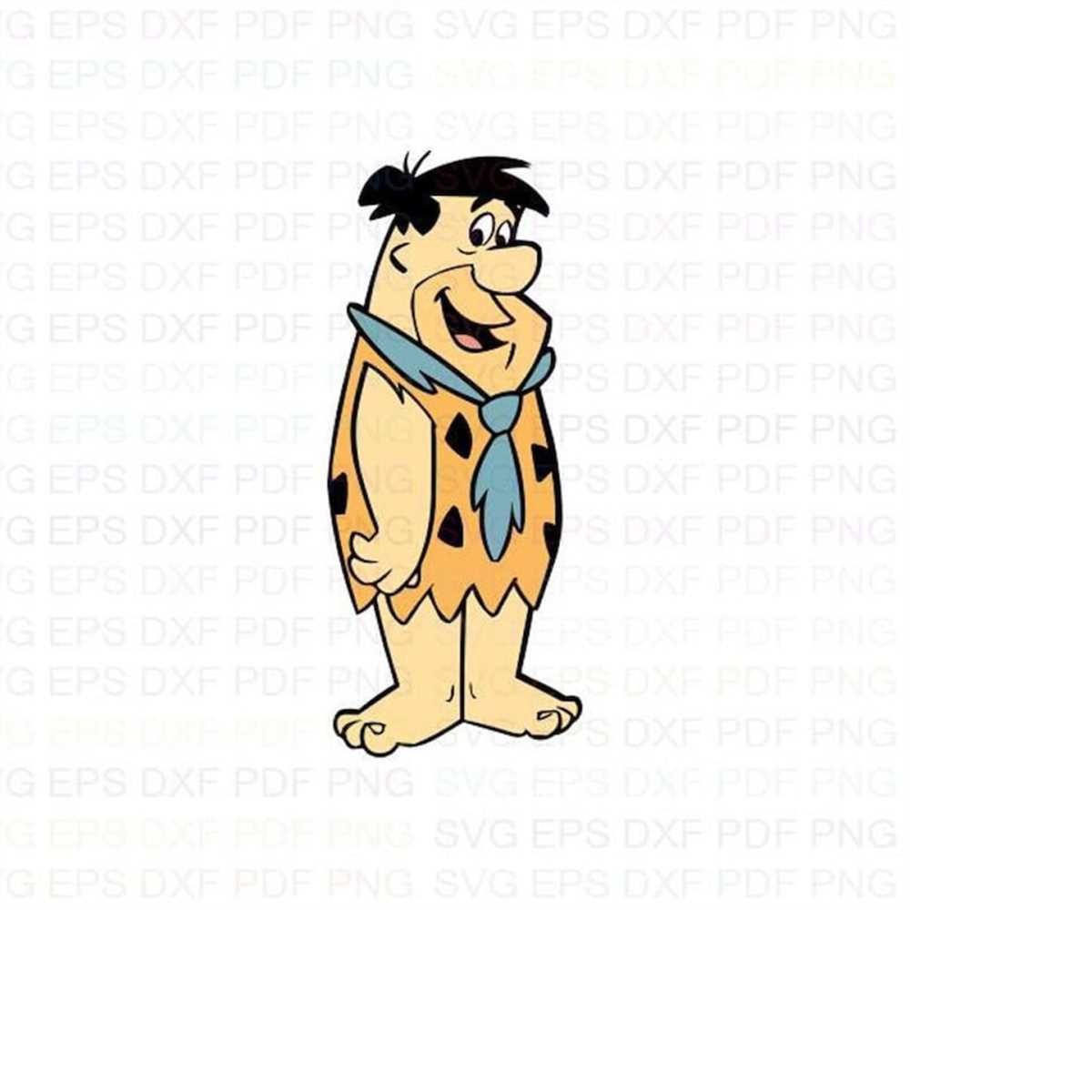 Fred_Flintstone_The_Flintstones_5 Svg Dxf Eps Pdf Png, Cricu - Inspire ...