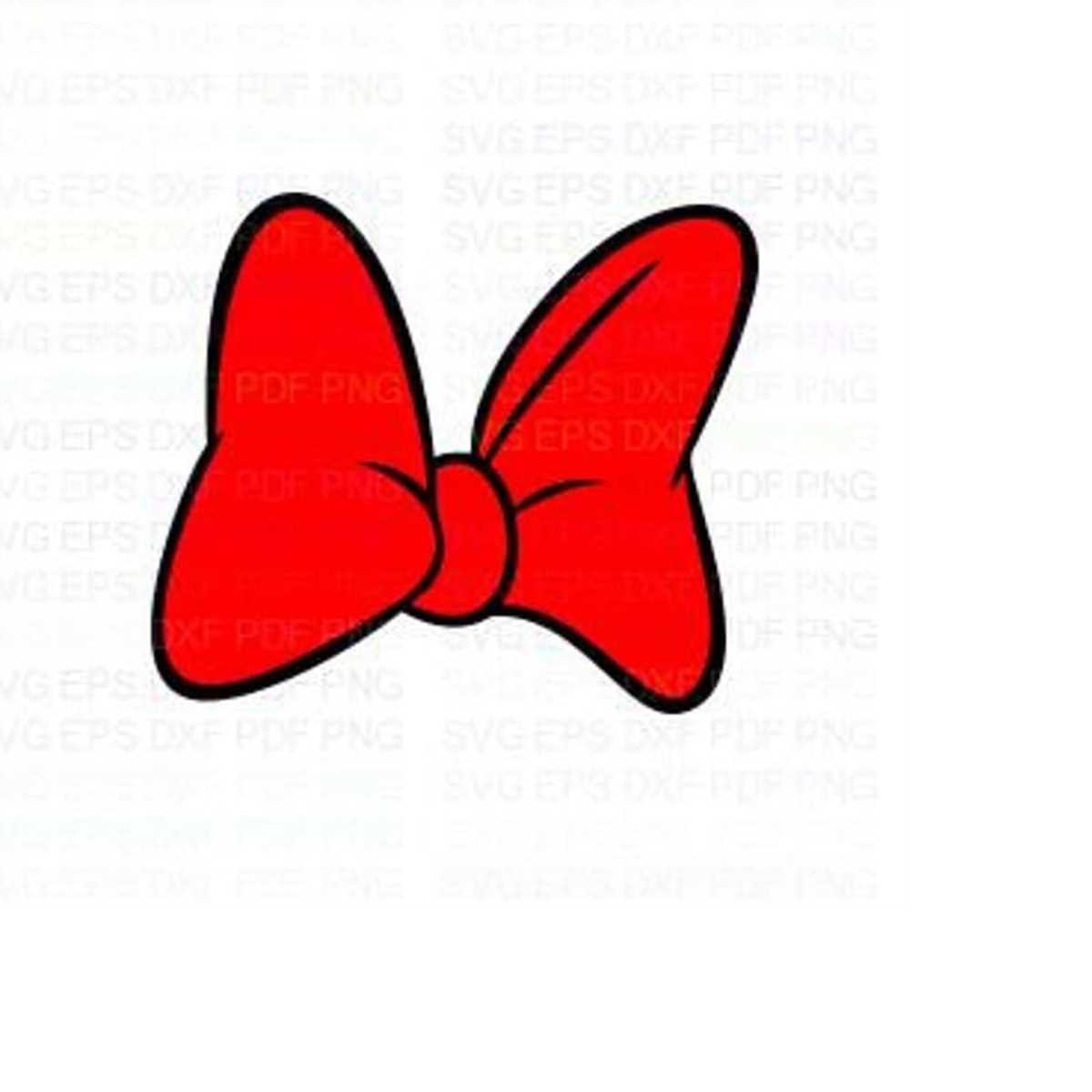 Red_Bow_Mickey_Mouse Svg Dxf Eps Pdf Png, Cricut, Cutting fi - Inspire ...
