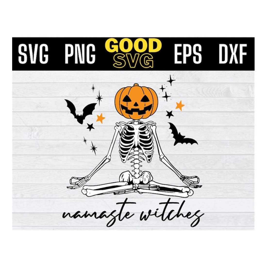 namaste witches svg,haloween skeleton svg, halloween yoga sv | Inspire ...