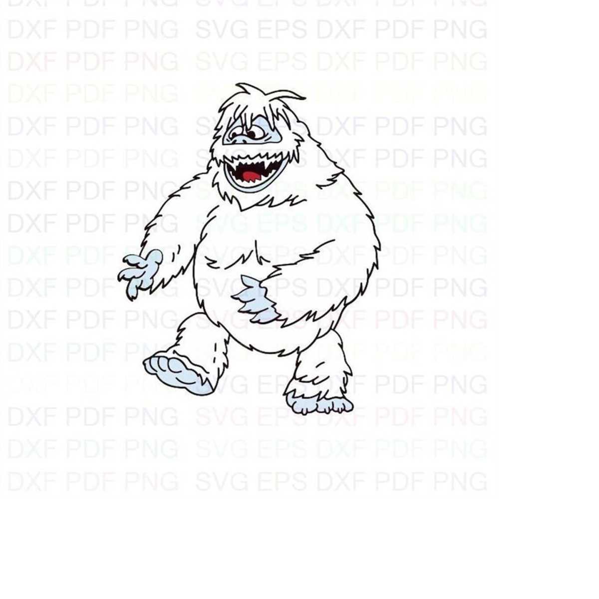 Abominable_Rudolph_Snowman_Happy Svg Dxf Eps Pdf Png, Cricut - Inspire ...