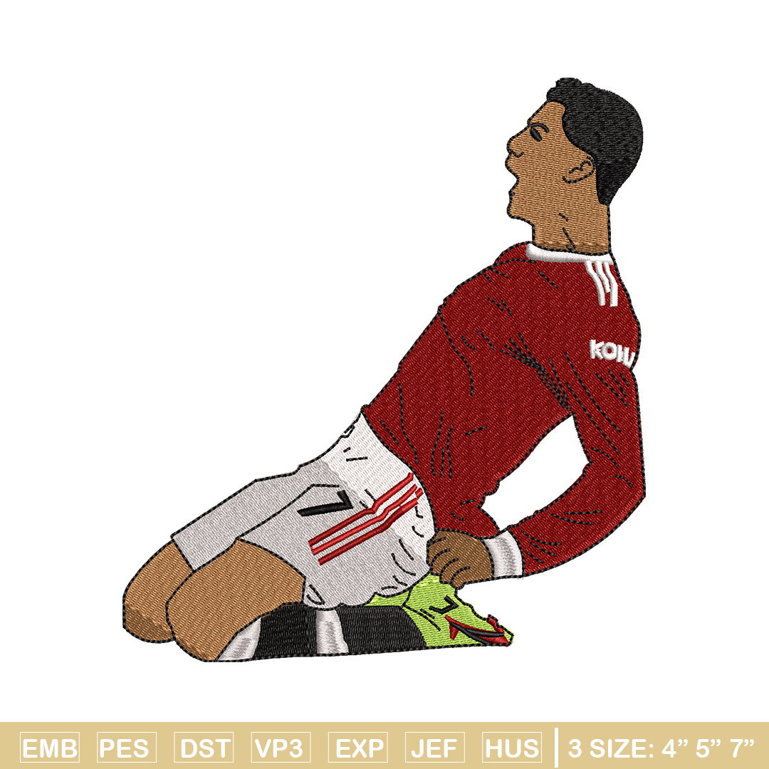 Cristiano Ronaldo embroidery design, Cristiano Ronaldo embro | Inspire ...