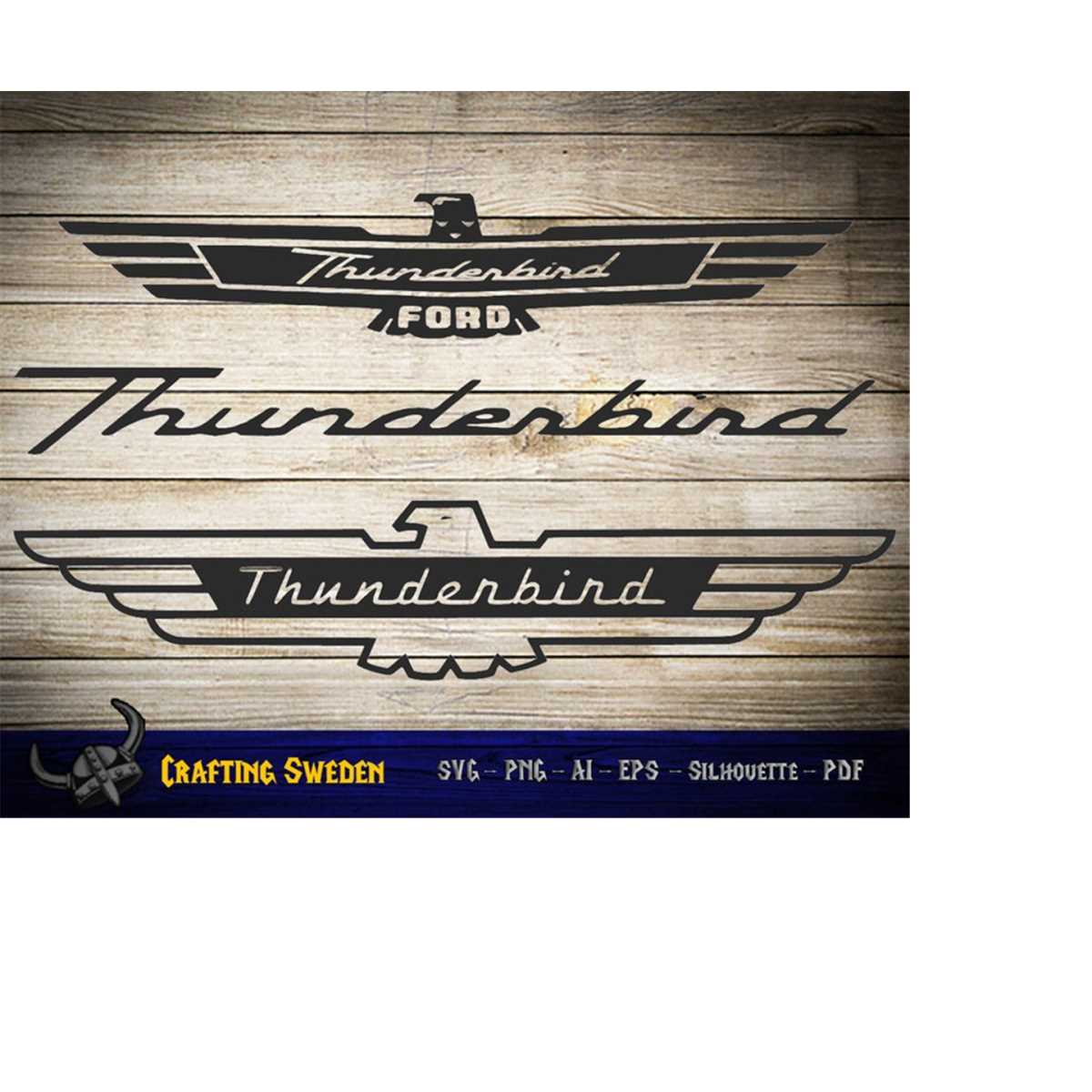 Ford Thunderbird Logo for cutting & - SVG, AI, PNG and Silho | Inspire ...