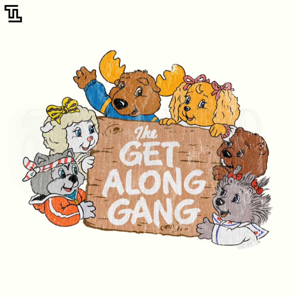 Vintage Get Along Gang Cartoon PNG | Inspire Uplift