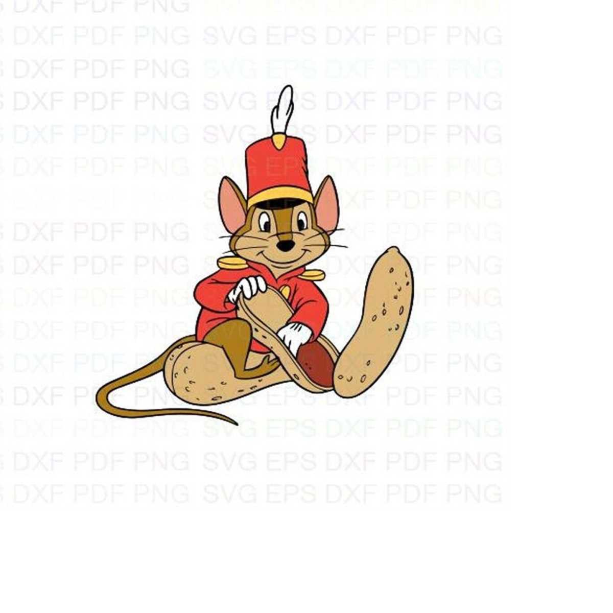 Timothy_With_Peanuts_Dumbo Svg Dxf Eps Pdf Png, Cricut, Cutt - Inspire ...