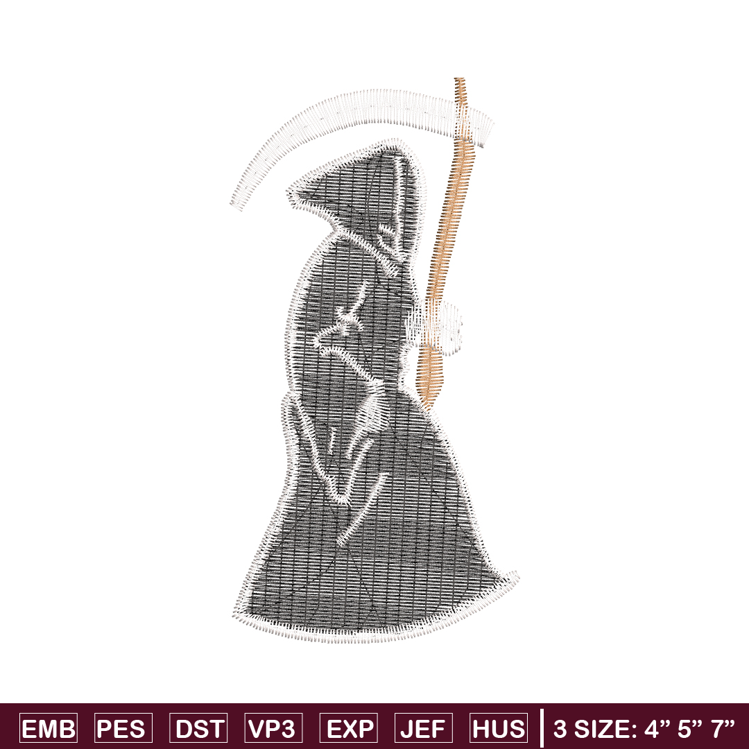 Death logo embroidery design, Death logo embroidery, Death d | Inspire ...