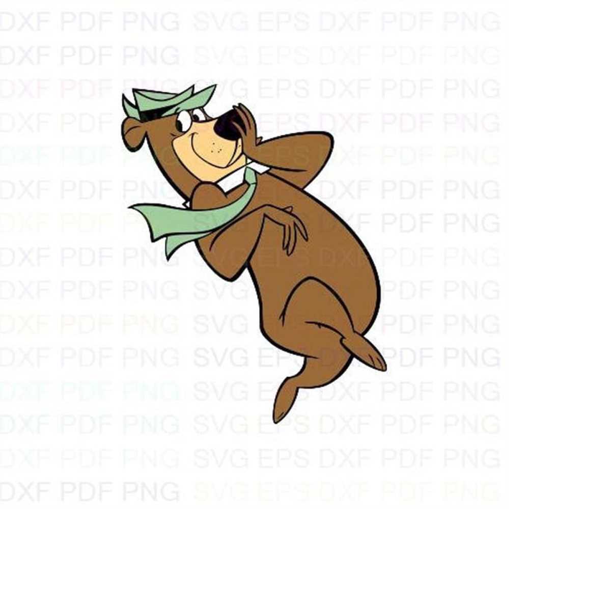 Yogibearhiding Svg Dxf Eps Pdf Png Cricut Cutting File Inspire Uplift