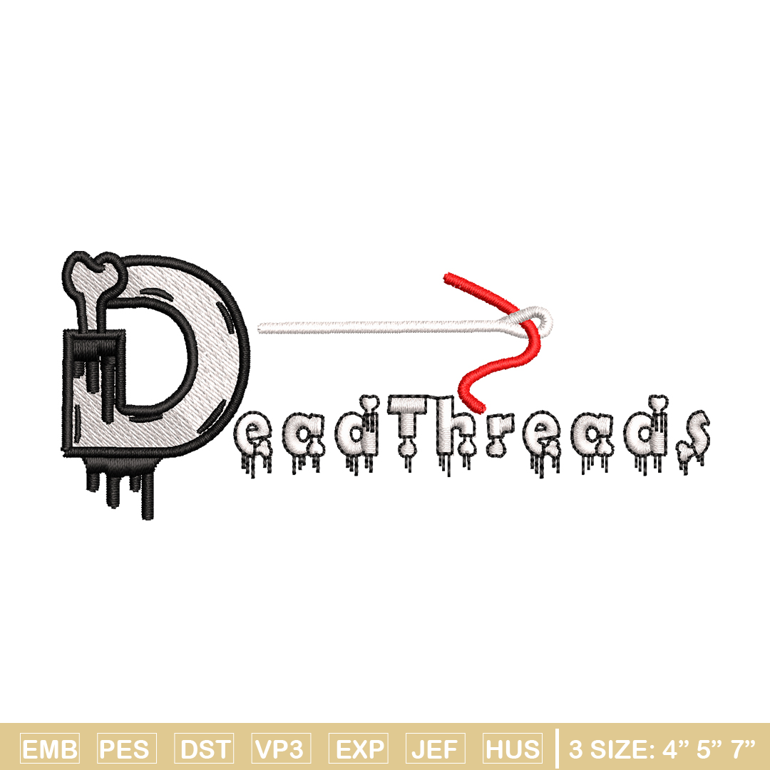 Death logo embroidery design, Death logo embroidery, logo de - Inspire ...