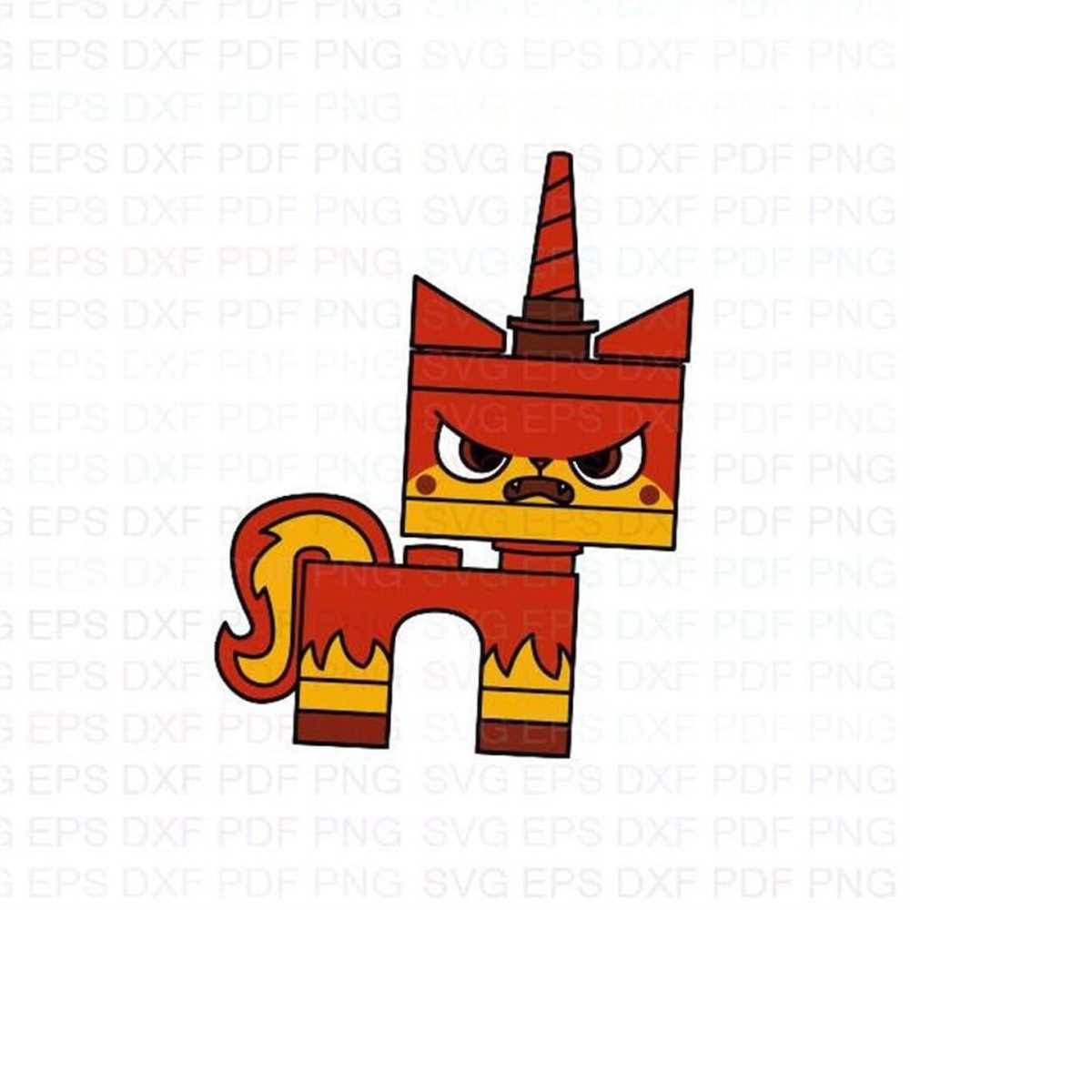 Unikitty_Angry Svg Dxf Eps Pdf Png, Cricut, Cutting file, Ve - Inspire ...