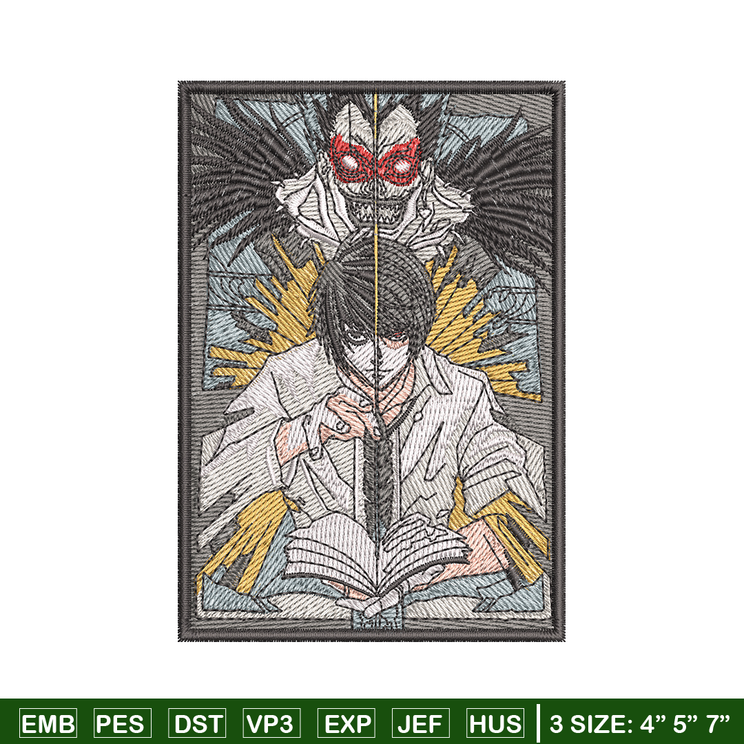 Death Note embroidery design, Death Note embroidery, embroid | Inspire ...