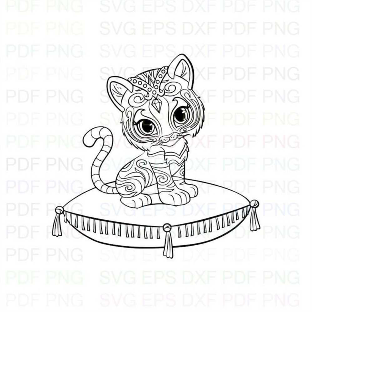 Nahal_Shimmer_and_Shine Outline Svg Dxf Eps Pdf Png, Cricut, - Inspire ...
