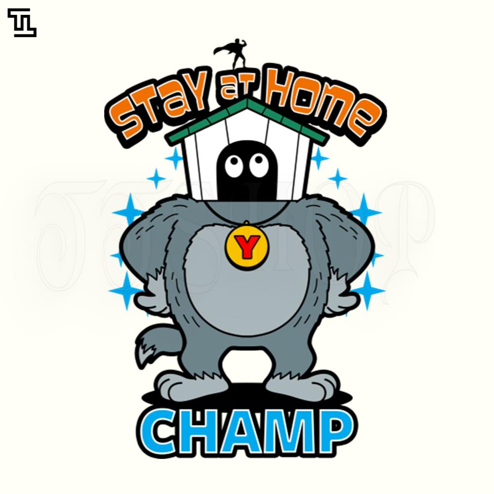 Stay at Home Quarantine Champion Mighty Man And Yukk 80s Sup | Inspire ...