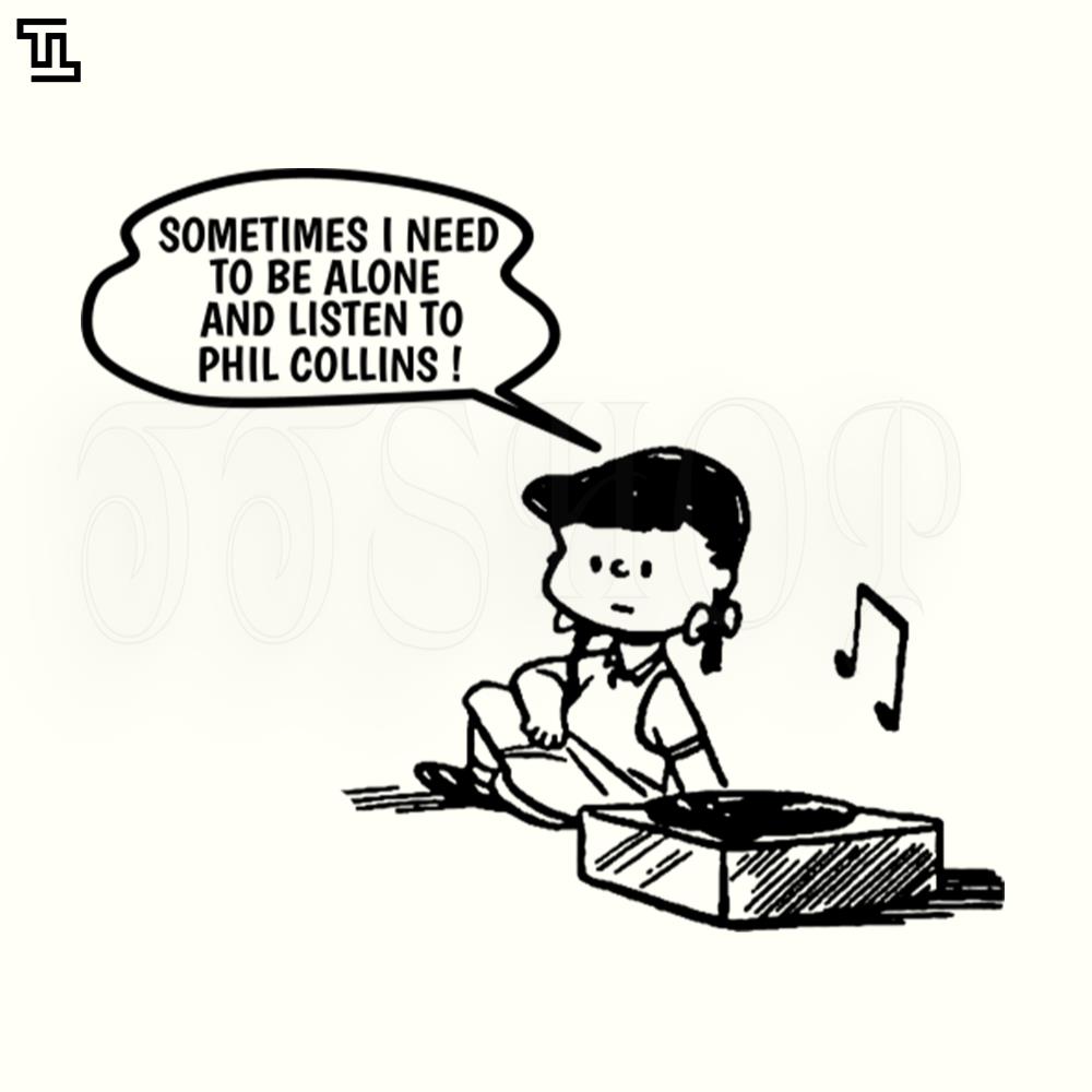Phil Collins Need To Listen Cartoon PNG | Inspire Uplift