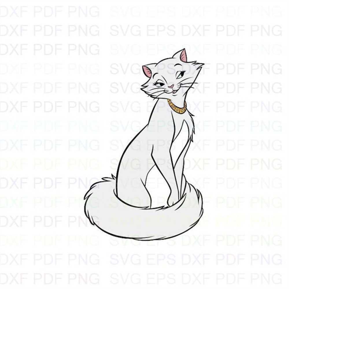 Duchess_The_Aristocats Svg Dxf Eps Pdf Png, Cricut, Cutting - Inspire ...