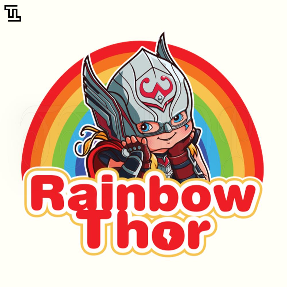 Rainbow Thor Cartoon PNG | Inspire Uplift