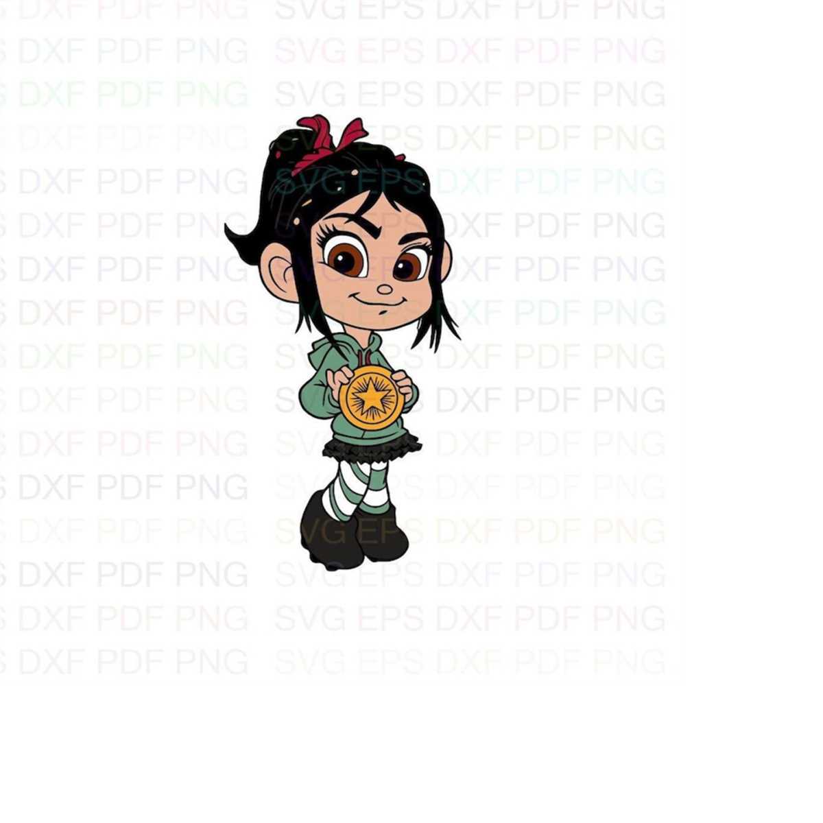 Vanellopevonschweetzprincesswreckitralph Svg Dxf Eps P Inspire 0098
