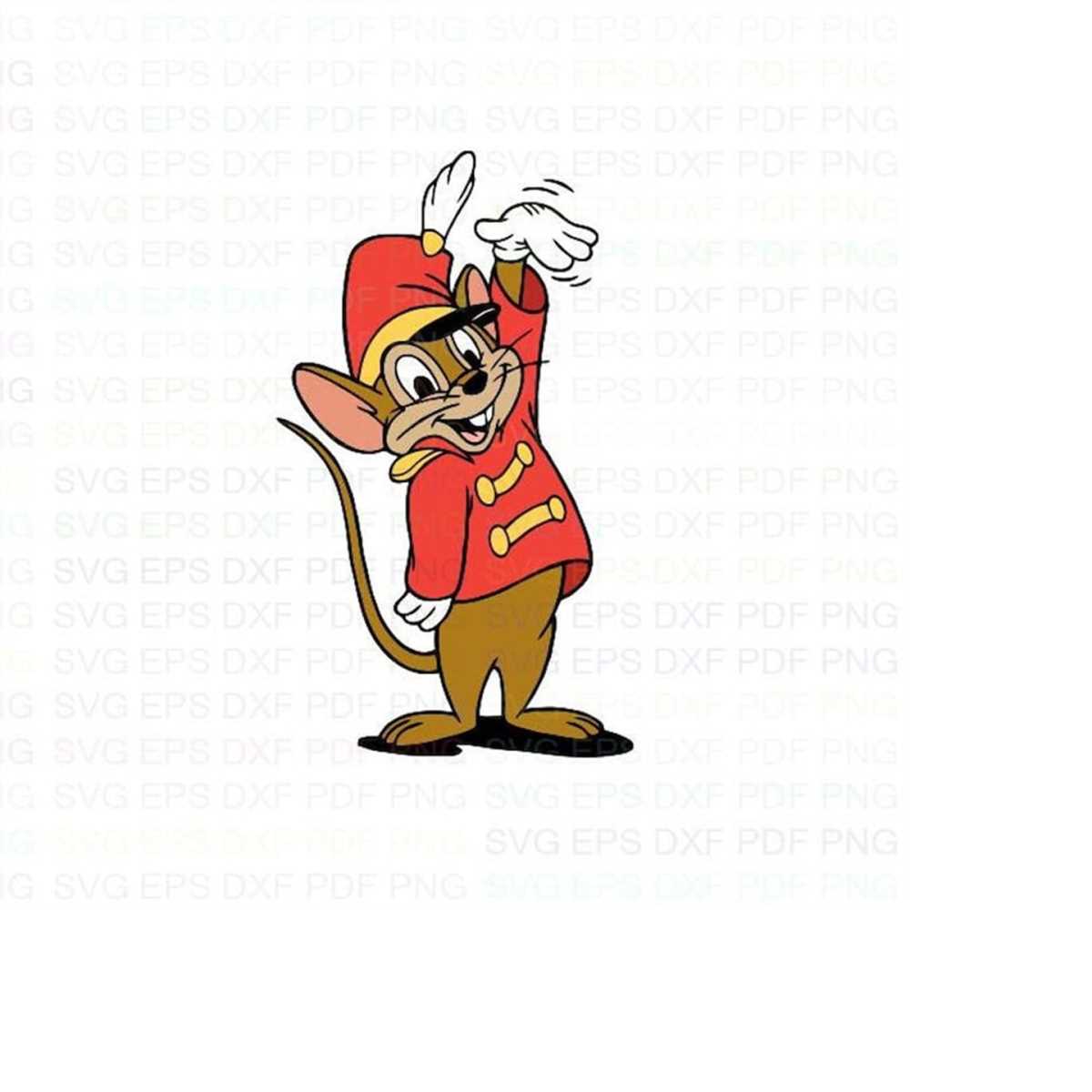 Timothy_Mouse_Say_Hi_Dumbo Svg Dxf Eps Pdf Png, Cricut, Cutt - Inspire ...