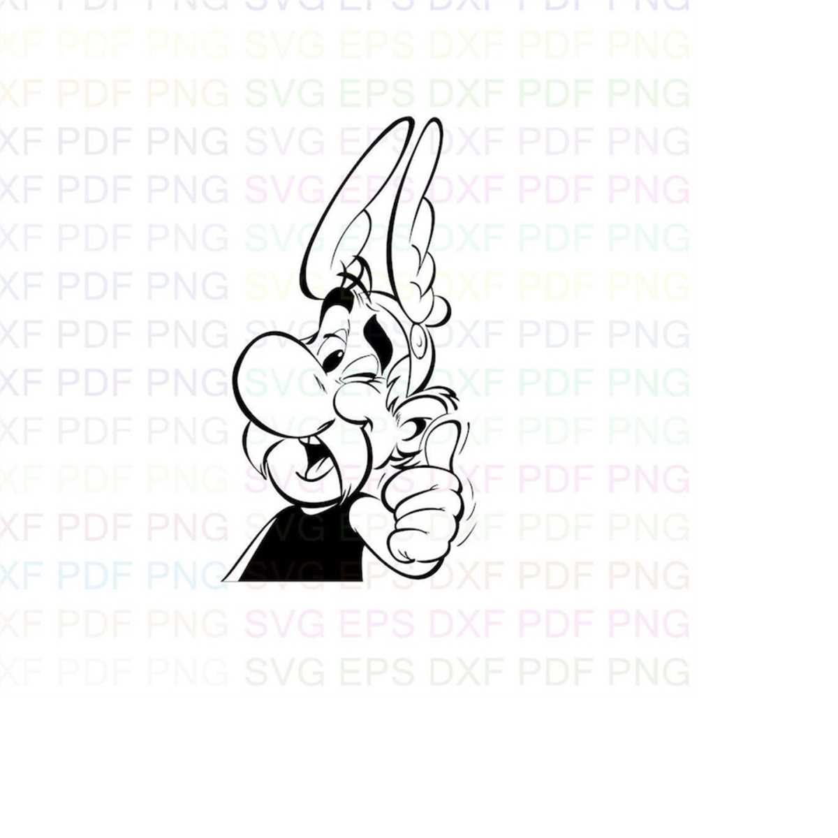 Asterix_0004 Outline Svg Dxf Eps Pdf Png, Cricut, Cutting fi - Inspire ...
