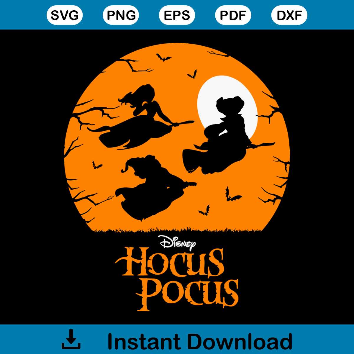 Disney Hocus Pocus Sanderson Sisters Night Flight SVG Cricut | Inspire ...