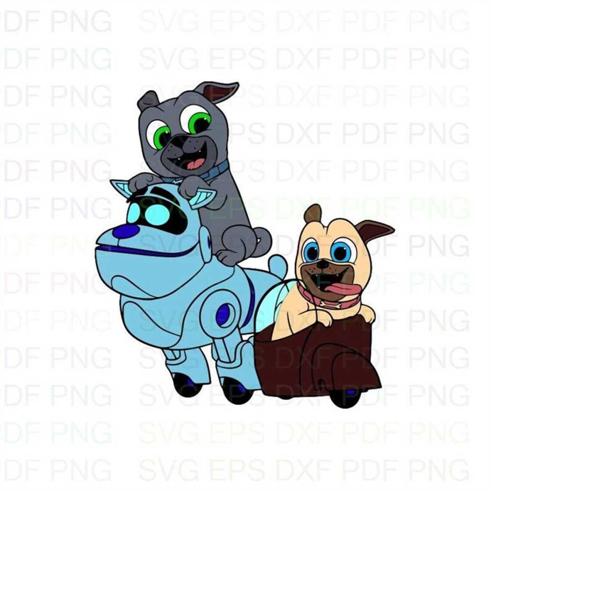 puppy_dog_pals_arf_with_bingo_and_rolly Svg Dxf Eps Pdf Png, | Inspire ...