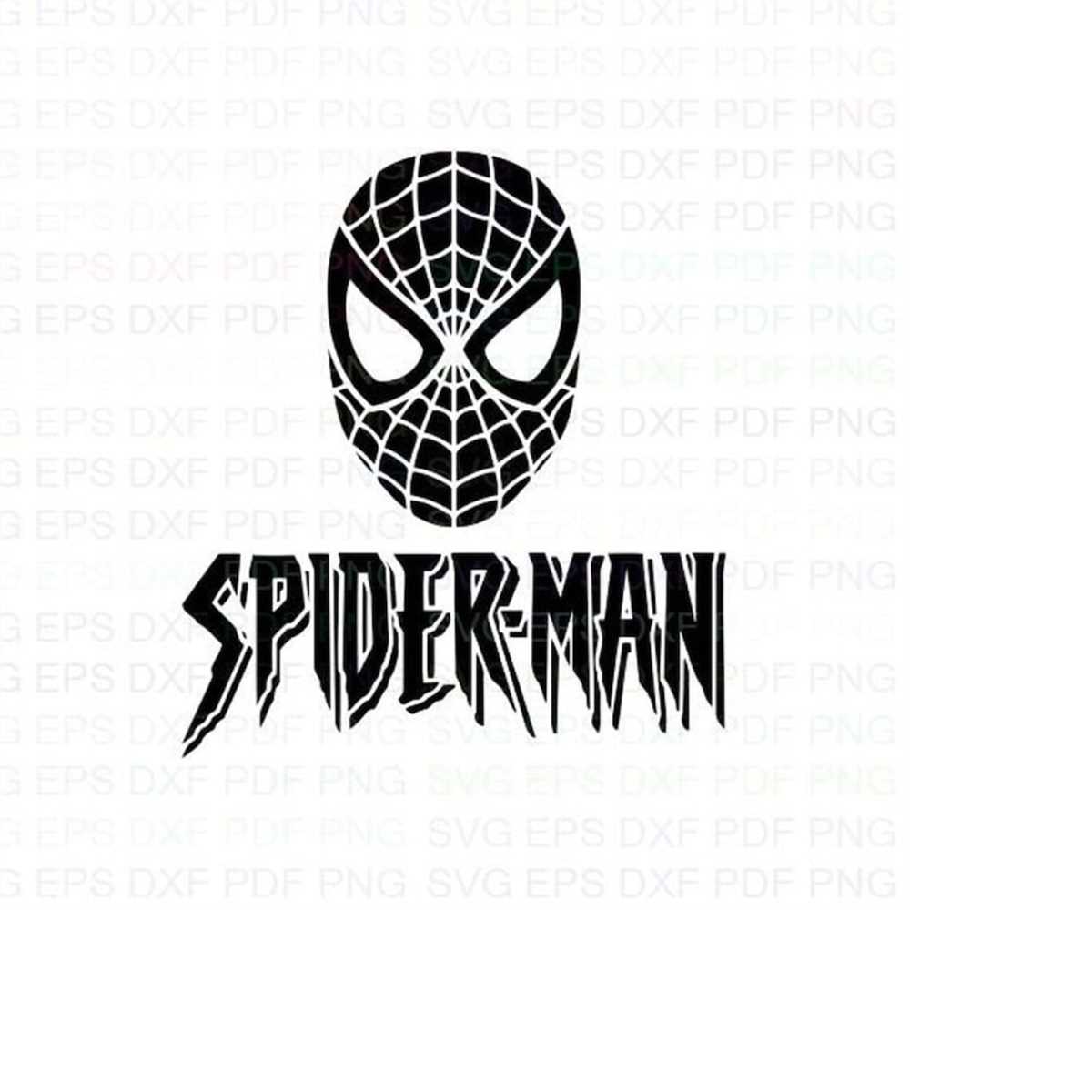 Spider_Man_Logo_and_Face_Silhouette Svg Dxf Eps Pdf Png, Cri | Inspire ...