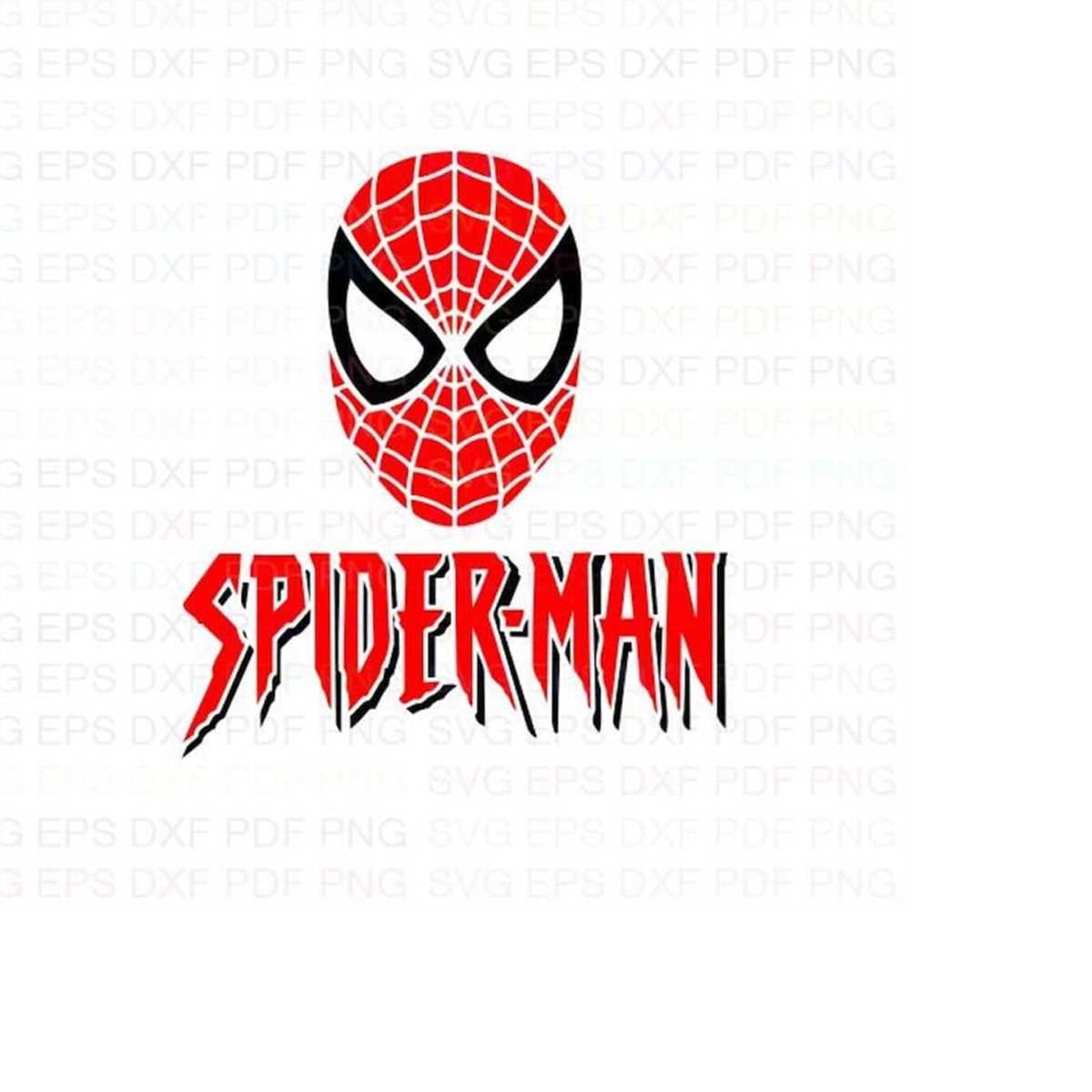 Spider_Man_Logo_and_Face Svg Dxf Eps Pdf Png, Cricut, Cuttin - Inspire ...