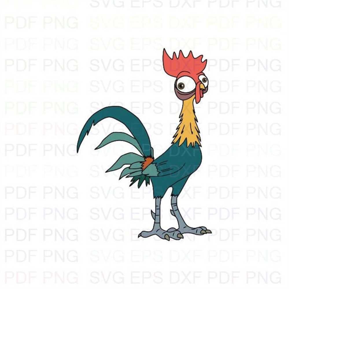 Hei_Hei_the_Rooster_Moana Svg Dxf Eps Pdf Png, Cricut, Cutti - Inspire ...