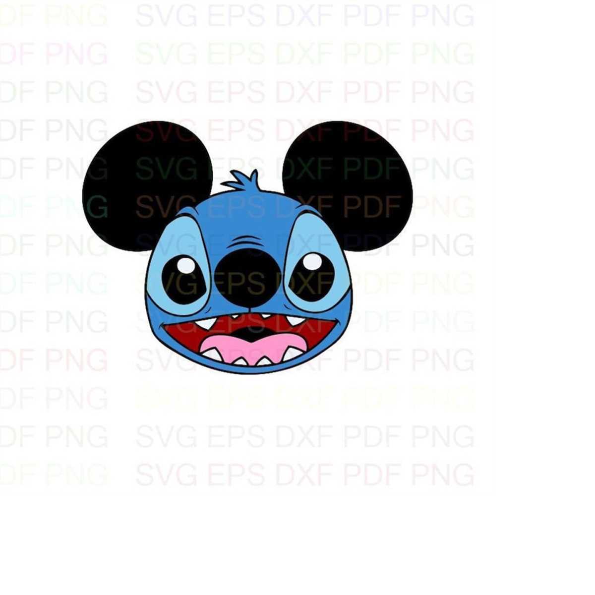 Stitch_Mickey_Mouse_Lilo_and_Stitch Svg Dxf Eps Pdf Png, Cri - Inspire ...